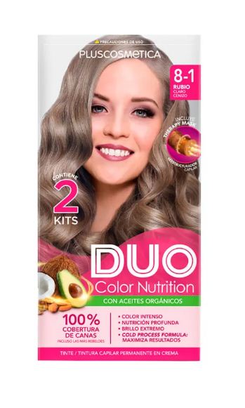 TINTE DUO 8-1 RUBIO CLARO CENIZO