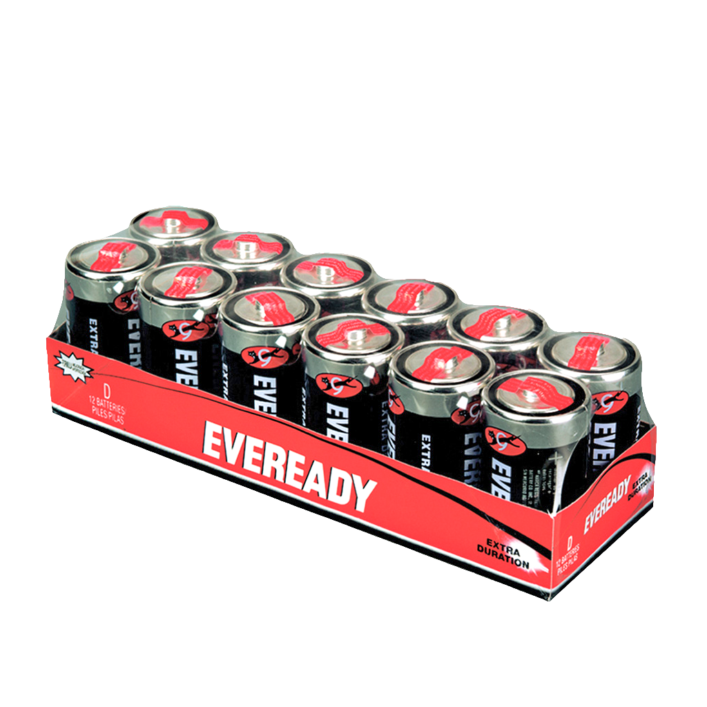 PILA EVEREADY CARBON NEGRA D X12