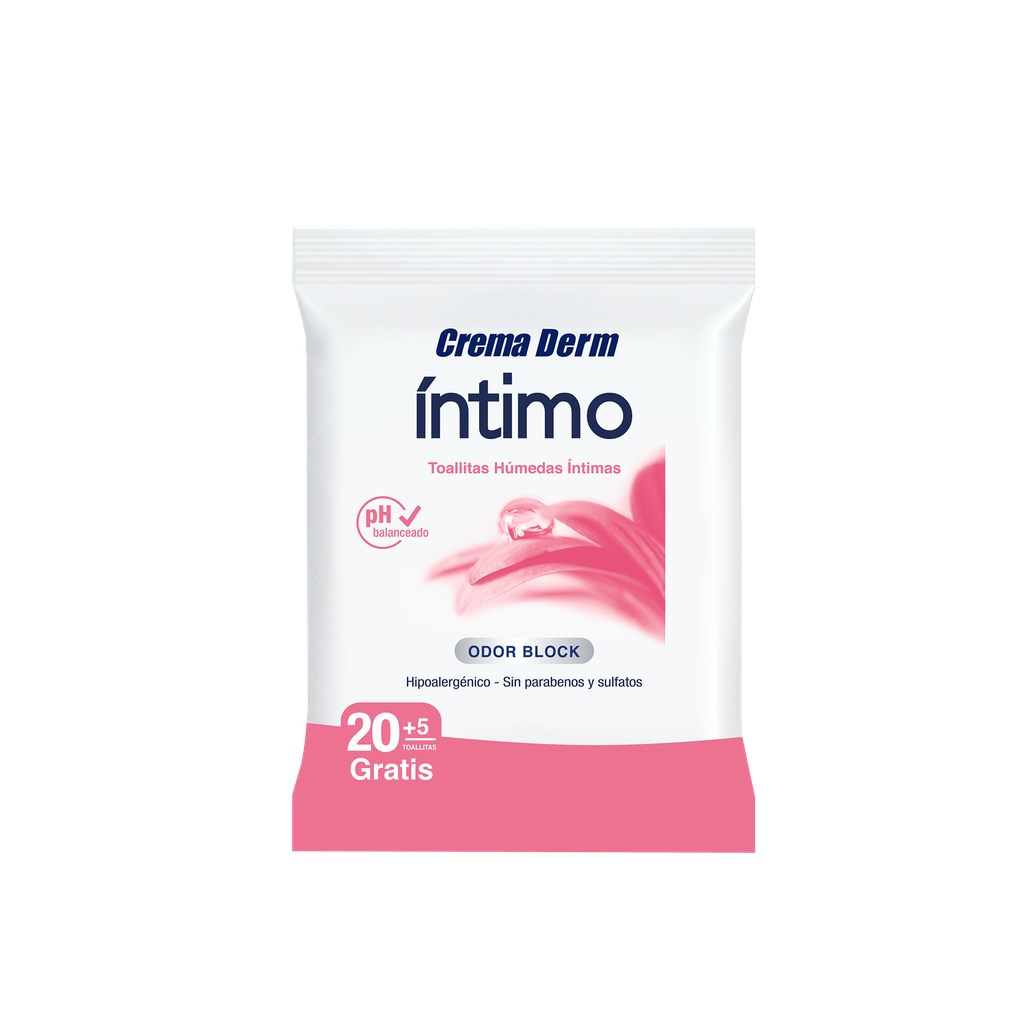CREMA DERM TOALLITA INTIMA 20+5UN